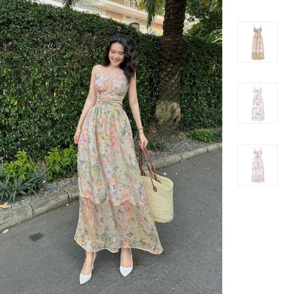 Đầm Dài Gentle Spring Flowers – SomeHow