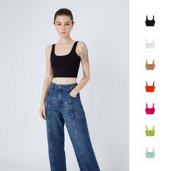 Áo Croptop Basic Sleeveless Bend – SomeHow