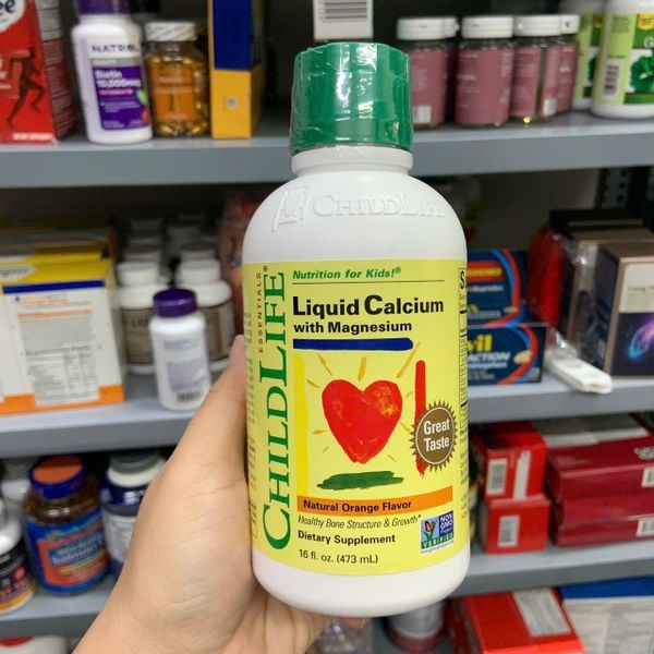 Siro bổ sung canxi, magiê và vitamin D cho trẻ Child Life Liquid Calci – EDS Hàng Mỹ