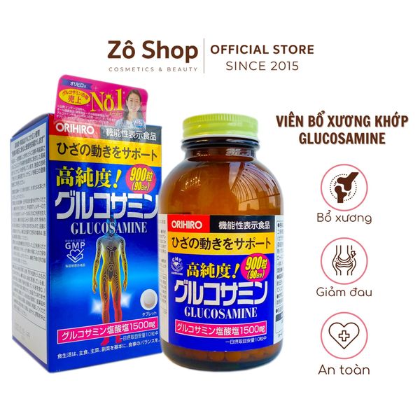 Viên uống bổ trợ xương khớp Glucosamine Orihiro 1500mg – Mỹ phẩm Nhật - Zô shop