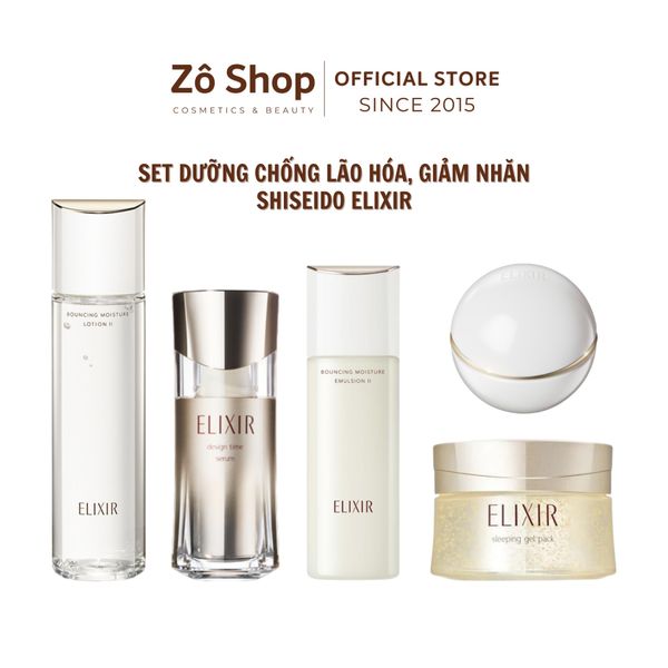 Set Elixir Bouncing tăng căng bóng, năng cơ, giảm nhăn cao cấp – Mỹ phẩm Nhật - Zô shop