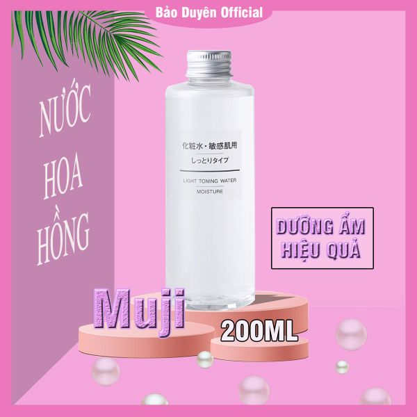Nước hoa hồng Nhật Bản Muji Light Toning Water 200ml không chứa cồn ph – Bảo Duyên Official