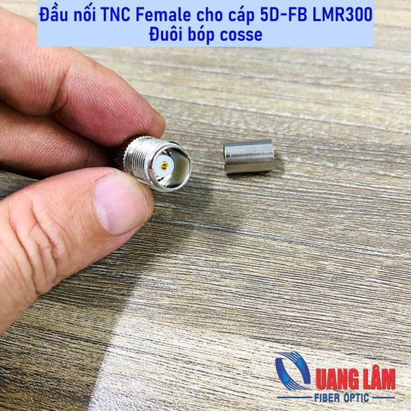 Đầu nối TNC Female đầu cái dùng cho cáp 5D-FB LMR300 TNC-C-K-5 – Công ty TNHH Công Nghệ Quang Lâm