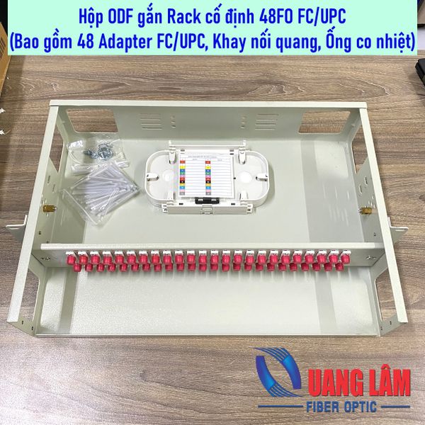 Hộp ODF gắn Rack cố định 48FO FC - Đầu tròn vặn (Bao gồm 48 Adapter FC – Công ty TNHH Công Nghệ ...