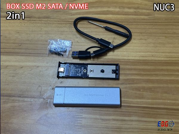 BOX SSD M2 SATA / NVME 2in1 To USB – EDG.VN