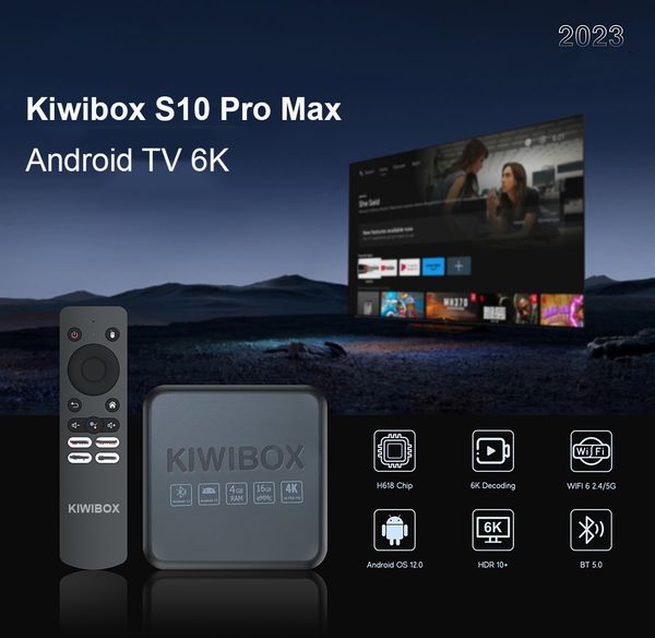 TV Box Kiwi S10 Pro Max – Xem Bóng Đá Miễn Phí, Truyền Hình, Phim VIP – MyTV Box