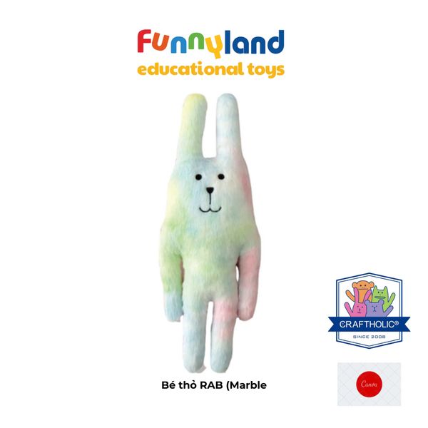 Gấu bông Nhật Bản Craftholic - Bé thỏ RAB (Marble)– Funnyland