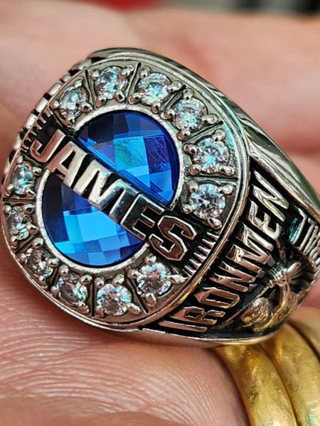 nhẫn mỹ xưa full xoàn đá xanh hãng Jostens ltm – Sưu tầm hàng Tốt