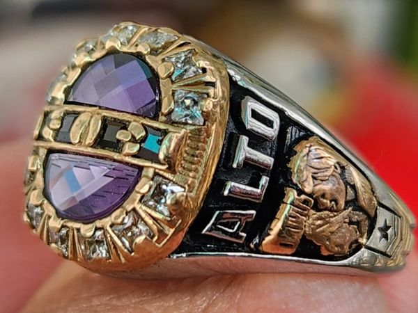 nhẫn mỹ xưa jostens hợp kim ốp vàng 10k – Sưu tầm hàng Tốt