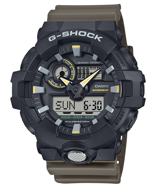 [Pin Miễn Phí Trọn Đời] GA-710TU-1A3DR - Đồng hồ G-Shock - Tem Vàng Ch – Bello