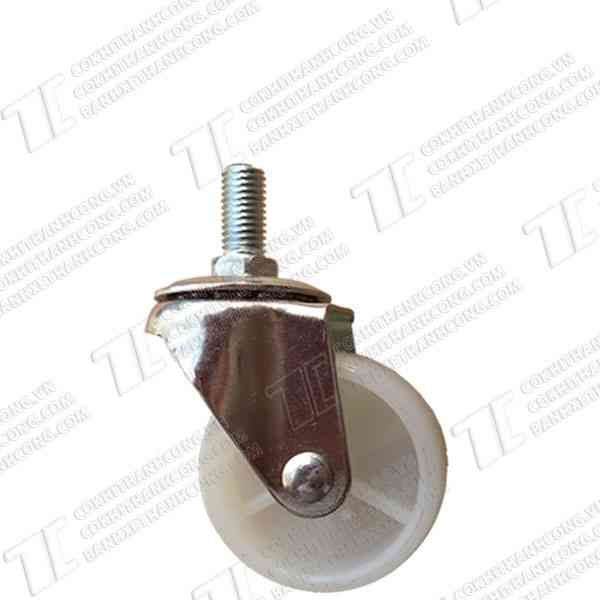 Bánh xe TQR 65 nhựa PA trắng Vít – cokhithanhcong162
