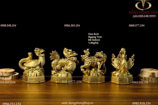 Tượng tứ linh bằng đồng – Đồng Phong Thủy
