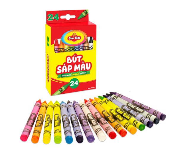 K-CR24 BÚT SÁP MÀU 24 CÂY – R STAR