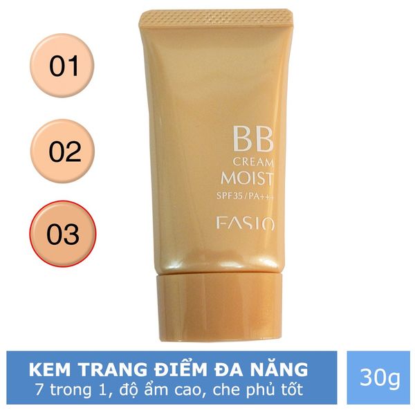 Kem đa năng Kosé Fasio BB Cream Moist SPF35/PA+++ 30g – TIẾN THÀNH BEAUTY