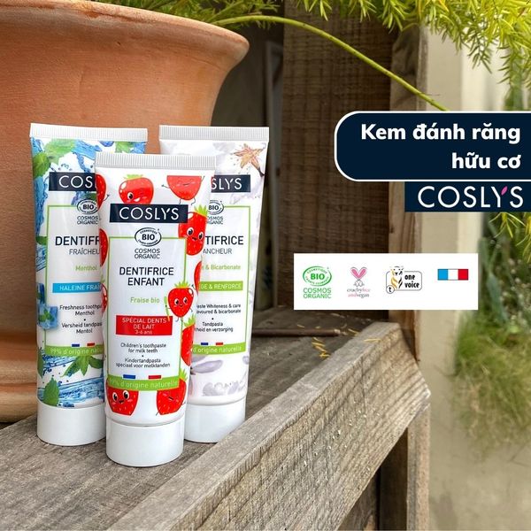 Kem đánh răng trẻ em cho răng sữa hữu cơ Coslys (50ml) – Beyond U