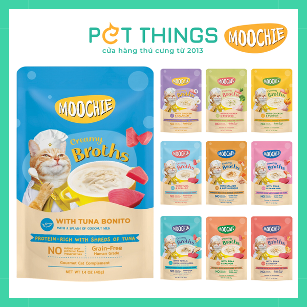 Súp Kem Moochie Creamy Broths 40g Pate Cho Mèo – Pet Things