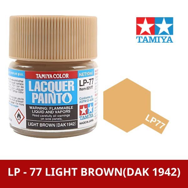 Sơn mô hình Tamiya Lacquer LP-77 Light Brown DAK 1942 - 82177 – nShop - Game & Hobby