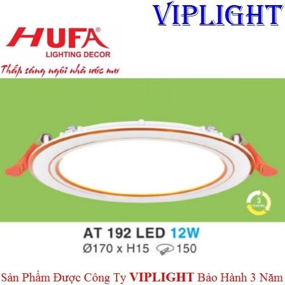 ĐÈN ÂM TRẦN MỎNG VIỀN VÀNG HUFA LED 12W BA CHẾ ĐỘ AT 192 LED 12W 3 MÀU – ĐÈN HUFA, ĐÈN LED HUFA ...
