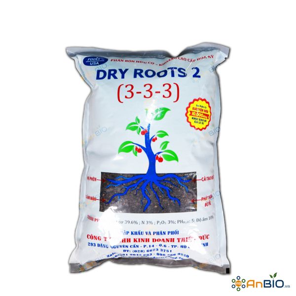 Phân hữu cơ khoáng Hoa Kỳ Dry Root 2 3-3-3 - Gói 1Kg – AnBIO.vn | Agriculture Natural Biotechnology