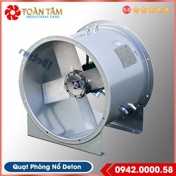 Quạt hướng trục phòng nổ Deton BT35-11-3.15A | Bảo hành 36 tháng