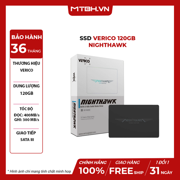 SSD Verico 120GB Nighthawk SATA III – Máy Tính Biên Hòa