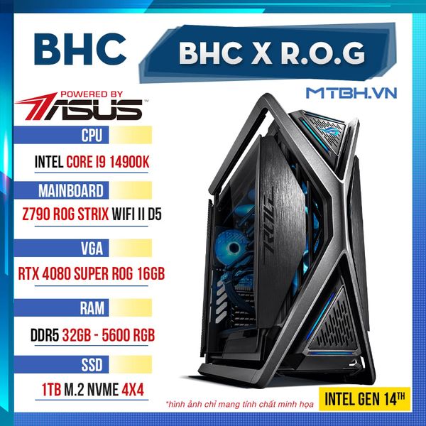 PC Gaming BHC x ROG i9 4080S Gen 14th ( i9 14900KK | RTX 4080 Super 16 – Máy Tính Biên Hòa