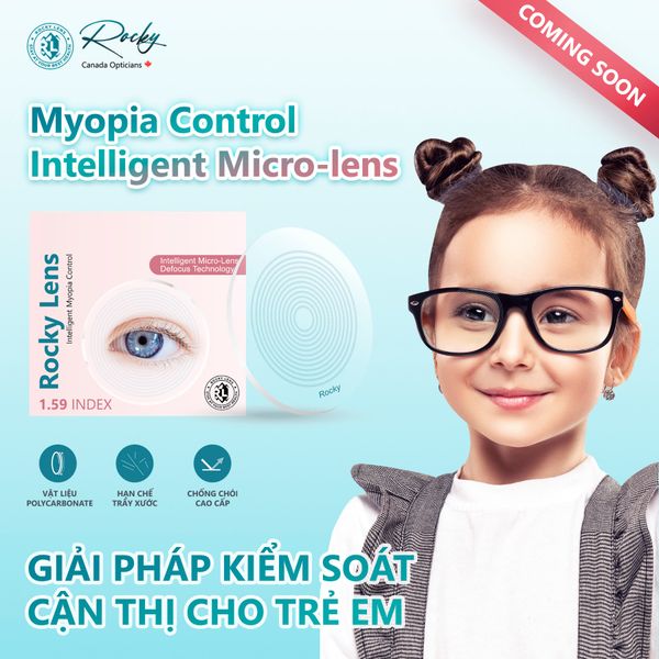 Tròng Kính Kiểm Soát Cận Thị Myopia Control Intelligent Micro-lens– Mắt Kính HATO