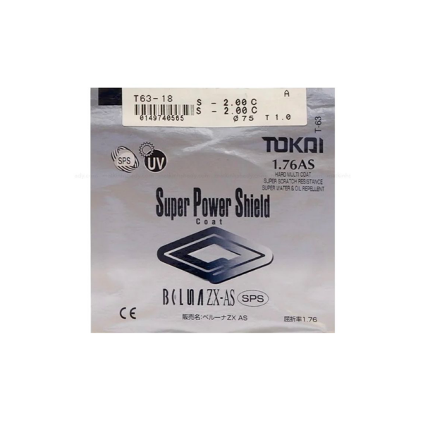 Tròng Kính Siêu Mỏng Tokai Super Power Shield 1.76 AS SPS UV400– Mắt Kính HATO