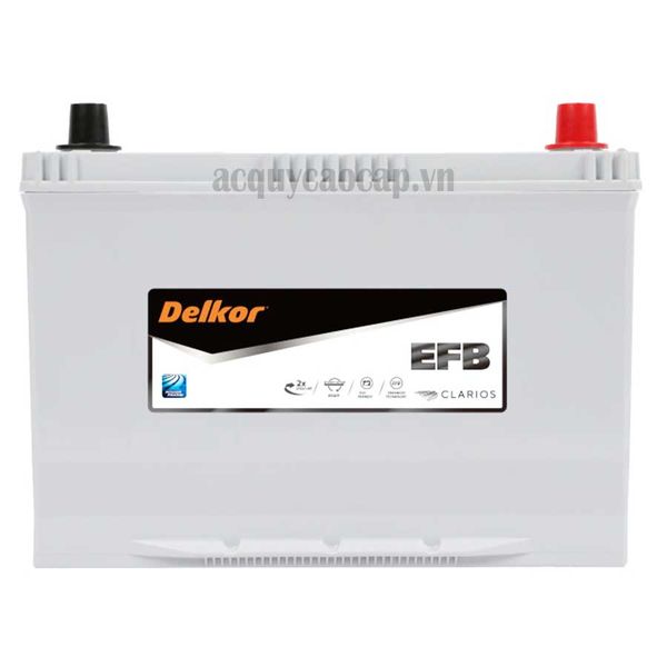 Ắc quy Delkor EFB T-110/145D31L 12V 90AH - Công Nghệ EFB Cao Cấp