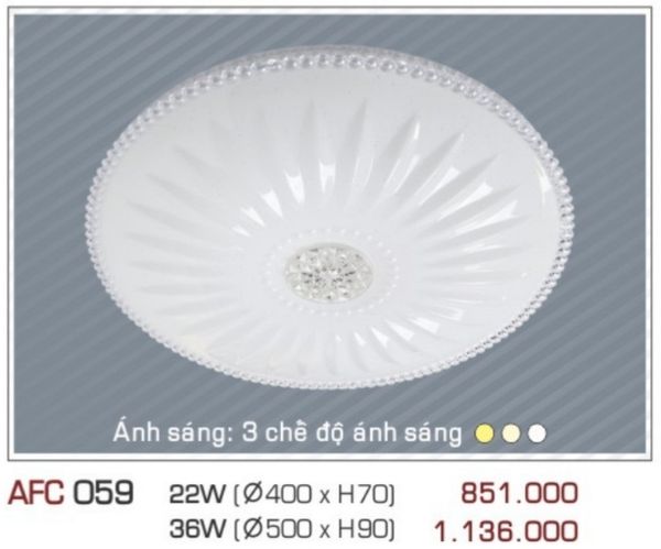 Đèn led ốp trần anfaco afc 059 led 22w 36w – ĐÈN TRANG TRÍ ĐẸP, HIỆN ĐẠI, GIÁ TỐT NHẤT