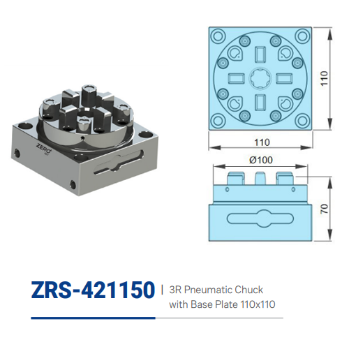 Đầu kẹp EDM ZRS-421150 – AZCOM