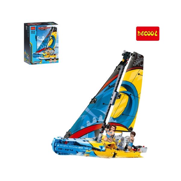 Bộ đồ chơi mô hình lắp ráp Đua thuyền buồm 2in1 Decool – Toyzone