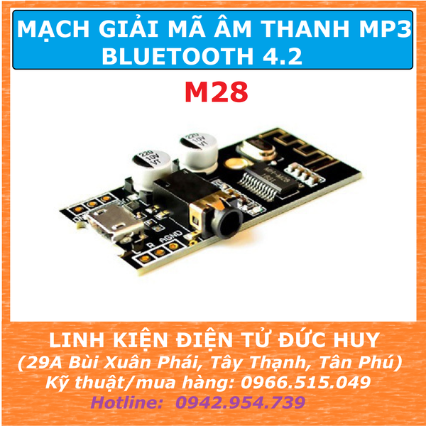 MH M28 Module mạch Bluetooth 4.2 âm thanh – LINH KIỆN ĐIỆN TỬ ĐỨC HUY (29A BÙI XUÂN PHÁI)