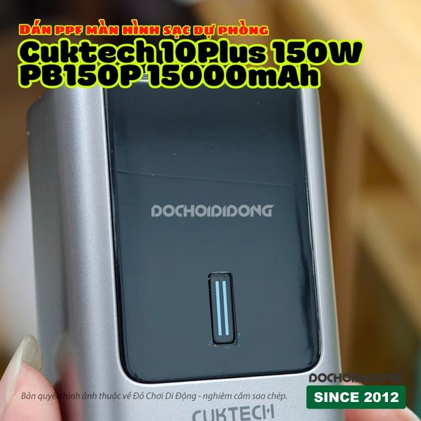 Miếng Dán PPF Màn Hình Cuktech 10 Plus PB150P 15000mAh – Đồ Chơi Di Động