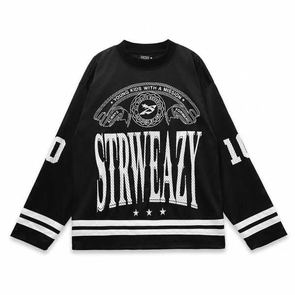 CREW LS JERSEY - BLACK – SWE (STREETWEAREAZY)
