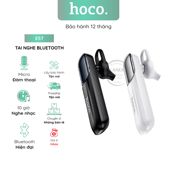 Tai Nghe Bluetooth Hoco E57 1 Bên V5.0 Có Mic – Phụ Kiện Khai Nguyên