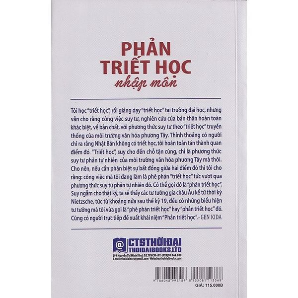 Phản triết học nhập môn – Cá Chép Bookstore