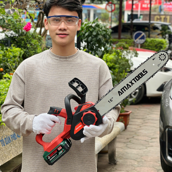 Máy cưa xích dùng pin Amaxtools ACX405-SM – mochaiphat