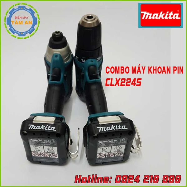 Bộ sản phẩm dùng PIN Makita CLX224S (TD110D và DF333D 12V 1.5Ah) – Điện Máy Tâm An