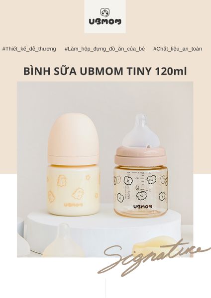 Bình sữa Ubmom PPSU Hàn Quốc kèm núm – Suri Store