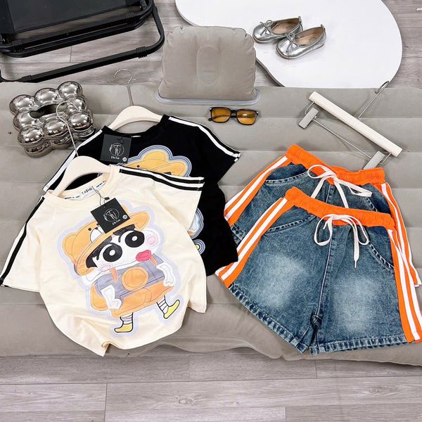 Bộ short jean bé gái chú SHIN Rika House