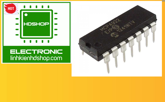 Linh kiện Chính Hãng DAC MCP4922 DIP – Linh Kiện Điện tử HdShop