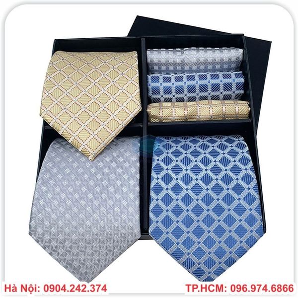 Hộp đựng cavat nam – Túi & Hộp Qùa Tặng + In Card Tem Nhãn Lấy Ngay
