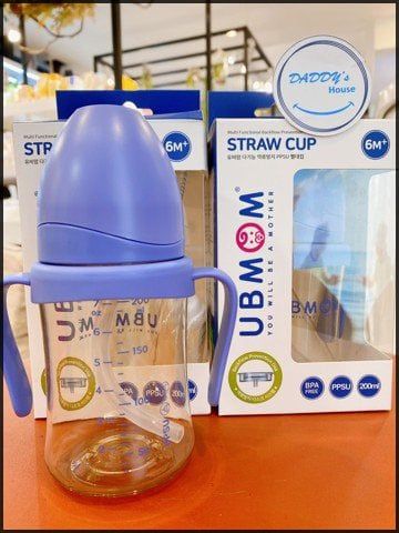 Bình tập uống UBMOM PPSU 200ml (Trên 6 tháng) – Daddy's House