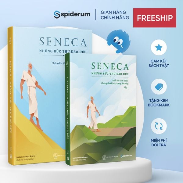 Combo Sách Seneca: Những Bức Thư Đạo Đức Tập 1 + Tập 2