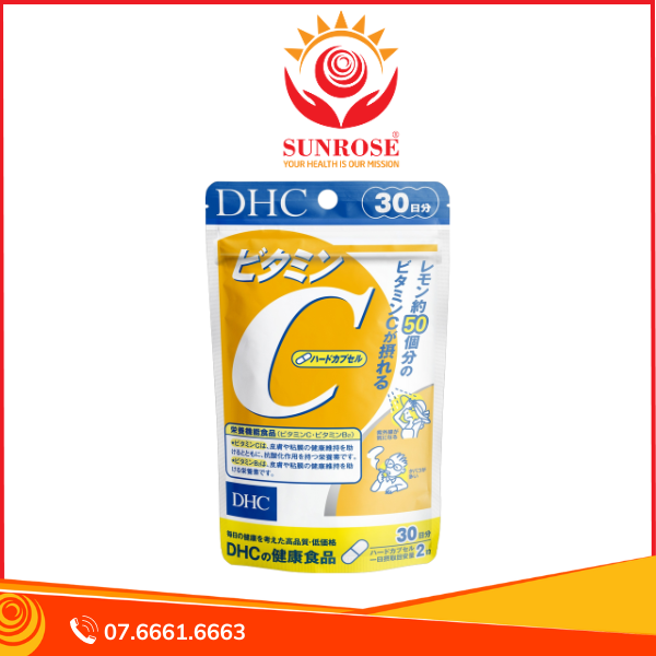 Vitamin C DHC 30 ngày - Viên uống bổ sung vitamin C hỗ trợ da sáng mịn – Sunrose.vn - TPCN Nhập ...