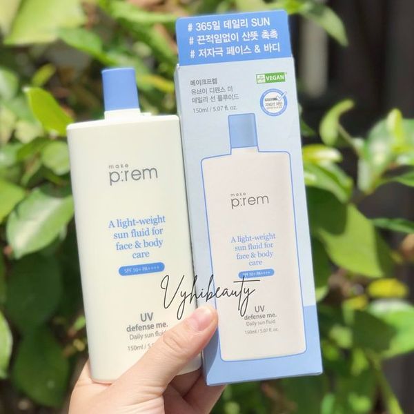 Kem chống nắng Make P:Rem UV Defense Me Daily Sun Fluid SPF 50+ PA +++ – Vy Hí Beauty