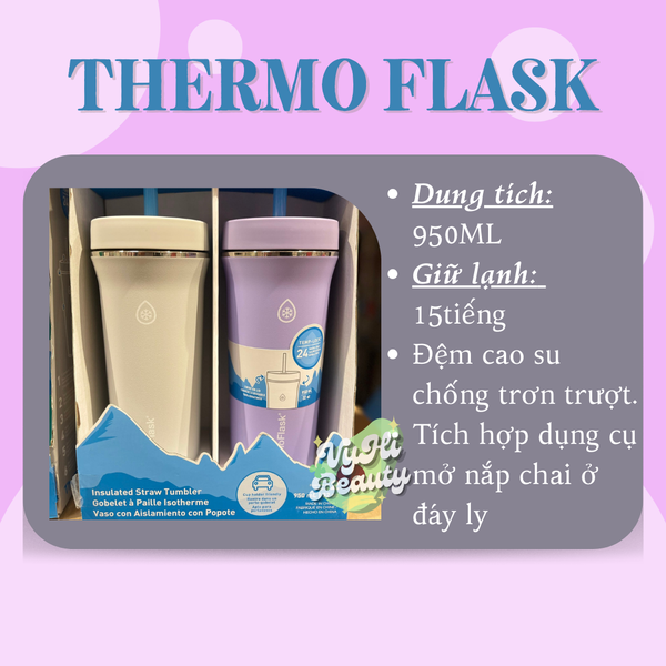 Set 2 ly giữ nhiệt Thermo Flask 950ml x 2 – Vy Hí Beauty