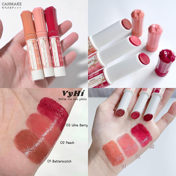 Son dưỡng Canmake Muchi Puru Tint 2.5g – Vy Hí Beauty