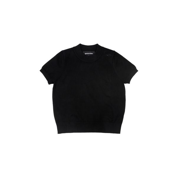 KNIT BABY TEE / BLACK – GAMBLE WORLDWIDE